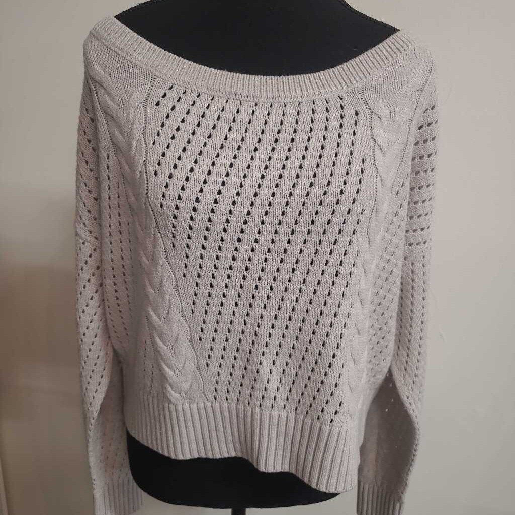 GREY CABLE KNIT SWEATER – Next Time Around